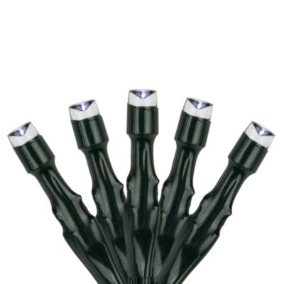 Northlight 200 Count Pure White LED Solar Power Mini Christmas Light ...