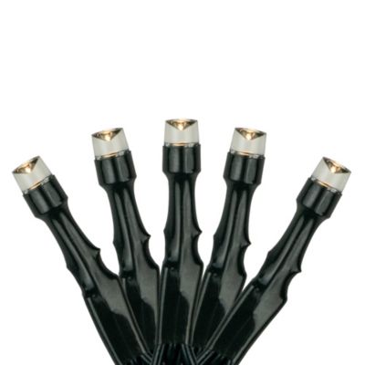 Northlight 100 Count Warm White LED Solar Power Mini Christmas Light ...