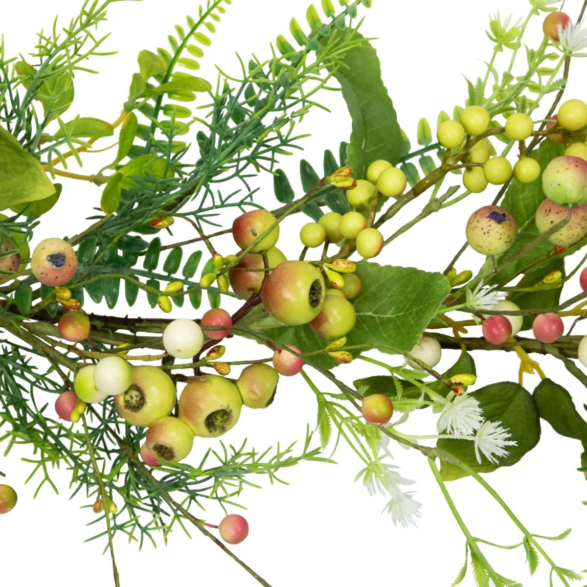 Northlight Berry and Crabapple Fern Foliage Spring Garland - 5' | Belk