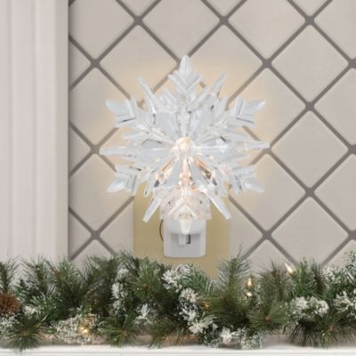 Northlight 3D Snowflake Christmas Night Light - 6" - Clear | Belk