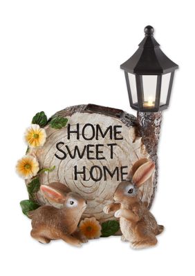 Zingz & Thingz Solar Home Sweet Home Bunnies 7x4.25x9.75" | belk