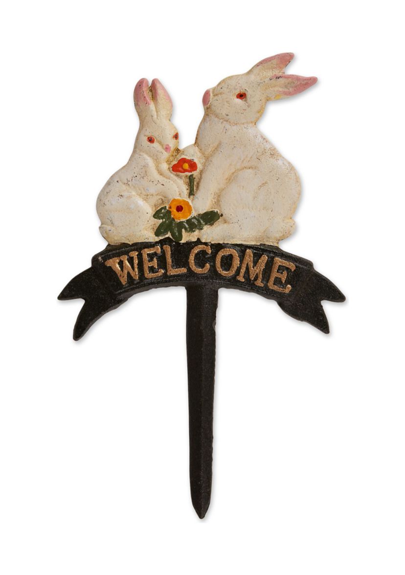 Zingz & Thingz Welcome Bunnies Cast Iron Sign | Belk