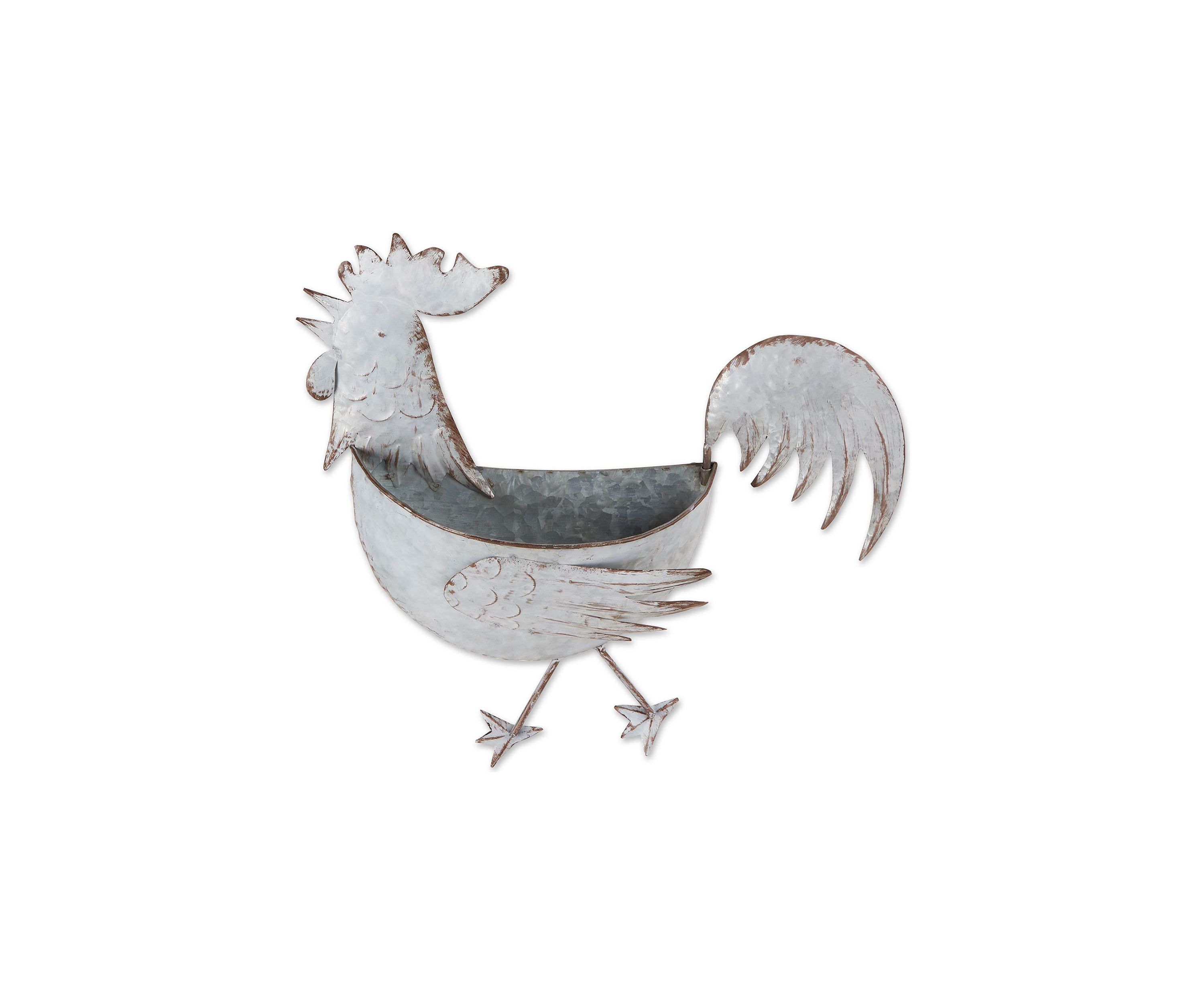 Zingz & Thingz Rooster Galvanized Wall Planter | Belk