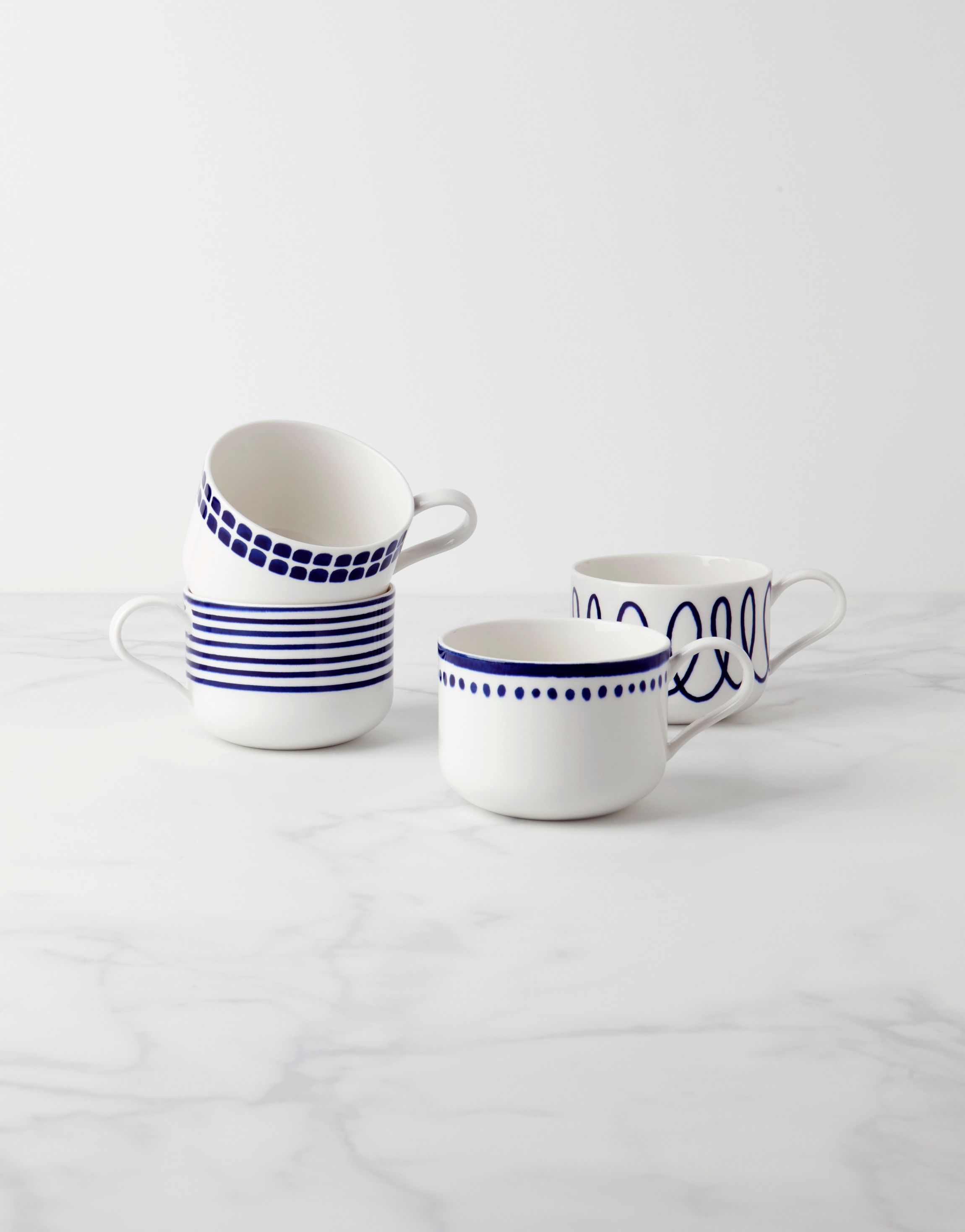 kate spade new york® Charlotte St 4-Piece Mugs | Belk