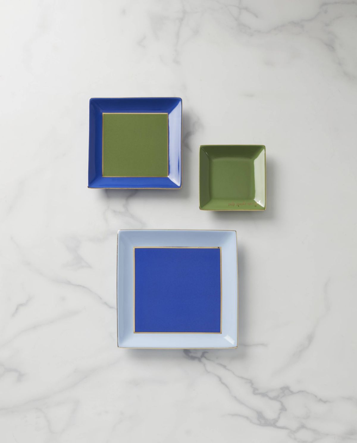 kate spade new york® Make It Pop Cool Blue 3-Piece Tray Set | Belk