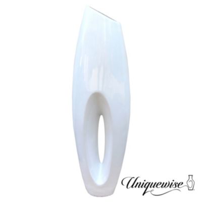 Uniquewise Tall Floor Vase, Modern White Large Floor Vase, 40-inch Vase ...