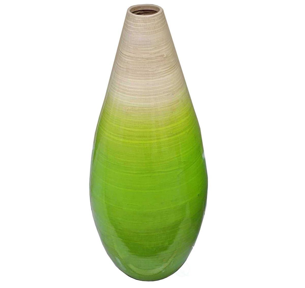Uniquewise Contemporary Bamboo Floor Flower Vase Tear Drop Design for ...