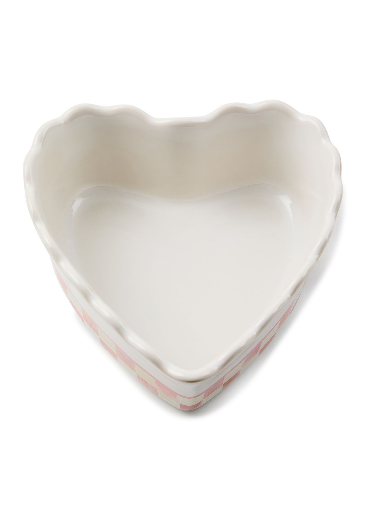 MacKenzie-Childs Check Everyday Small Heart Baker | Belk