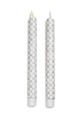 MacKenzie-Childs Sterling Check Flameless Candles Set of 2 | Belk