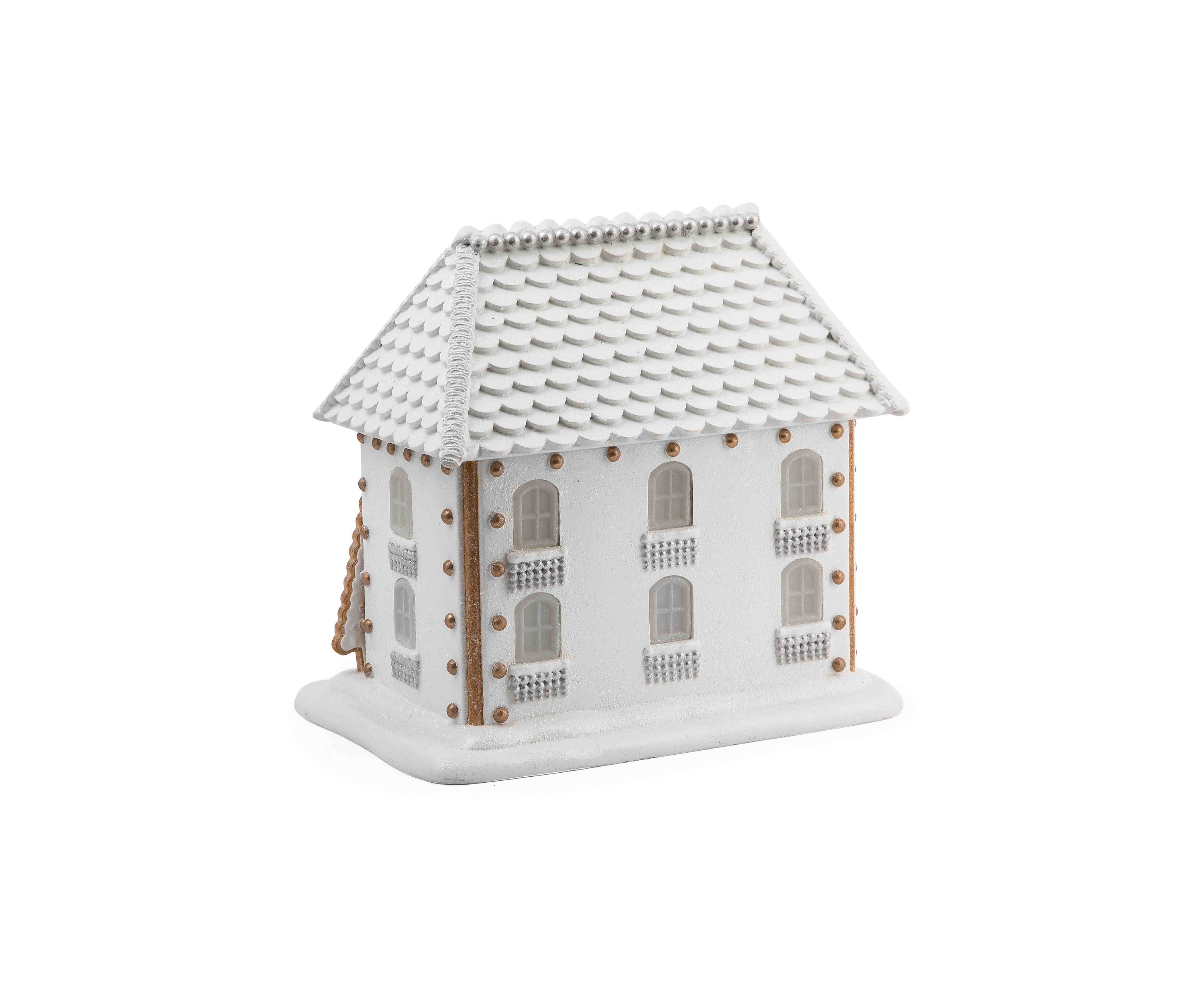 MacKenzie-Childs Illuminated Courtly Check Gingerbread House | Belk