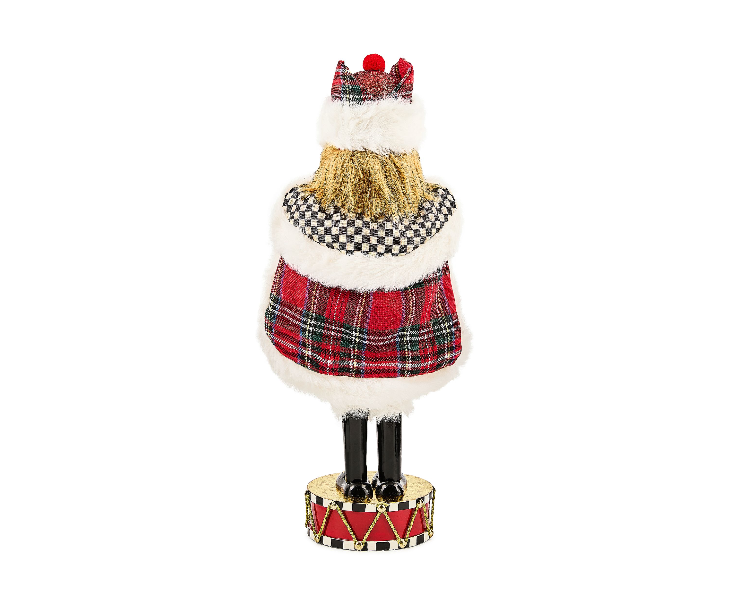 MacKenzie-Childs Tartan Cardinal Nutcracker | Belk