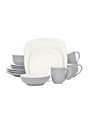 Noritake Colorwave Slate Square 16 Piece Dinnerware Set | belk