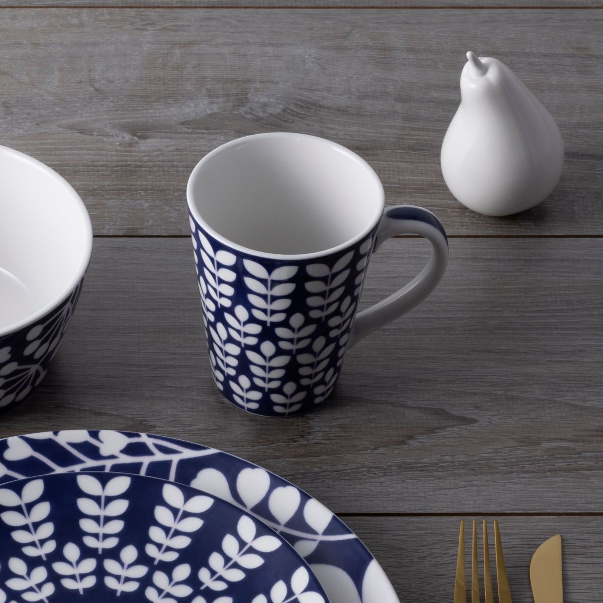 Noritake Bluefjord Set Of 4 Mugs, 12 oz. | Belk