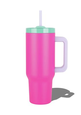 go! 40 oz Handle Tumbler - Pink Colorblock | belk