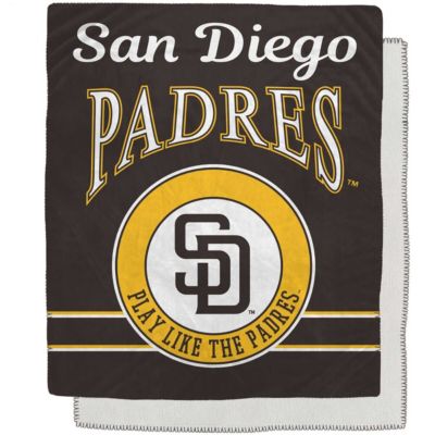 Pegasus MLB San Diego Padres 50" x 60" Retro Emblem Flannel Fleece ...