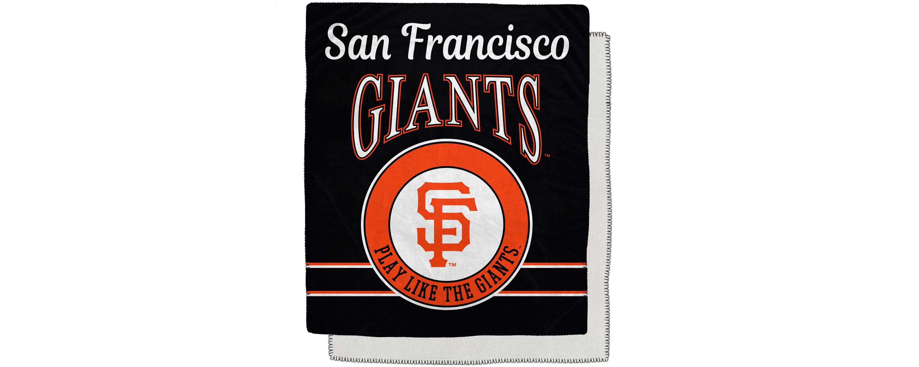 Pegasus MLB San Francisco Giants 50" x 60" Retro Emblem Flannel Fleece ...
