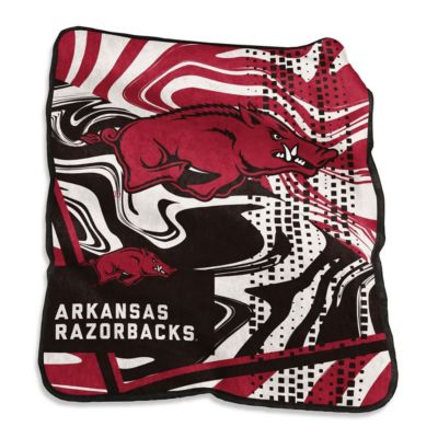 Logo Brands NCAA Arkansas Razorbacks 50" x 60" Swirl Raschel Throw ...