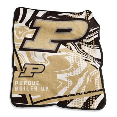 Logo Brands NCAA Purdue Boilermakers 50" x 60" Swirl Raschel Throw ...