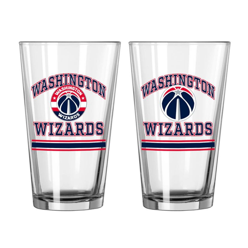 Logo Brands NBA Washington Wizards 16oz. Pint Glass Two Pack | Belk