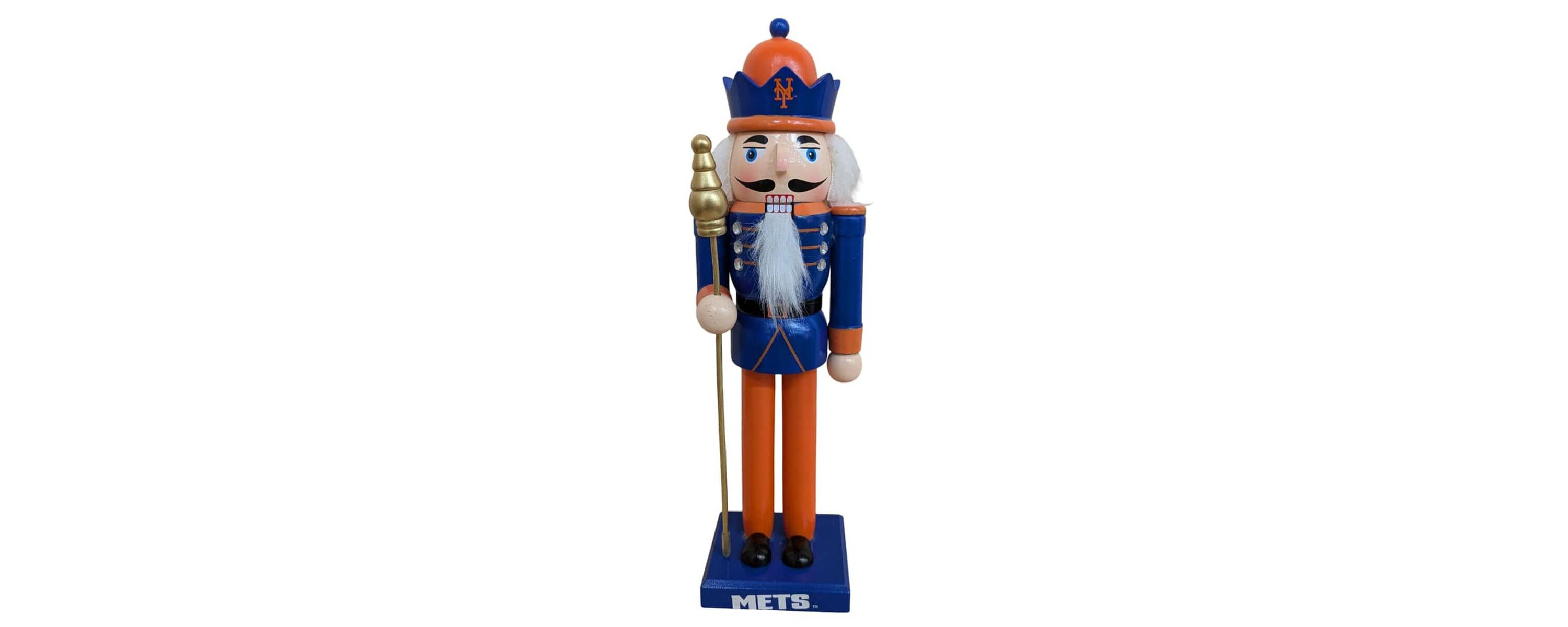 Evergreen Enterprises MLB New York Mets 12" Wooden Nutcracker Statue | Belk