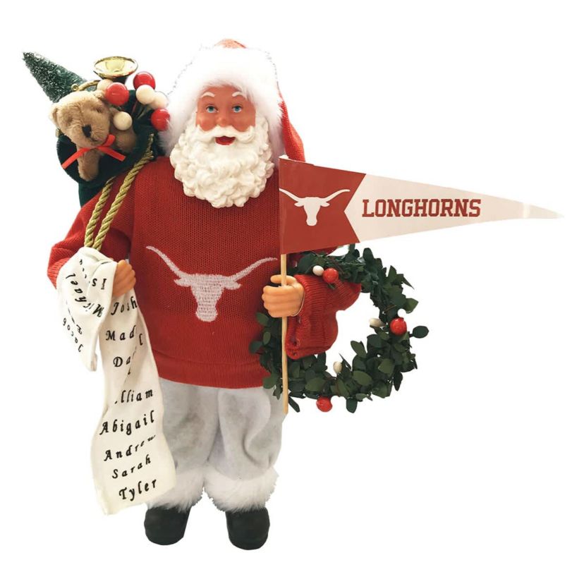 Santa's Workshop Inc NCAA Texas Longhorns 12" Proud Santa | Belk