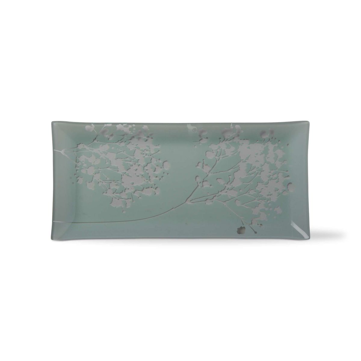 tag Wild Flower Pressed Glass Plate Dinnerware Serving Dish | Belk