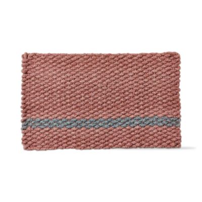 tag Tag 18" x 30" Handwoven Doormat Blush Striped Red Rectangle Indoor ...