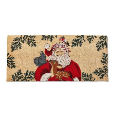 tag Tag 1'6"x2'6"Woodland Santa Friends Rectangle Indoor and Outdoor ...