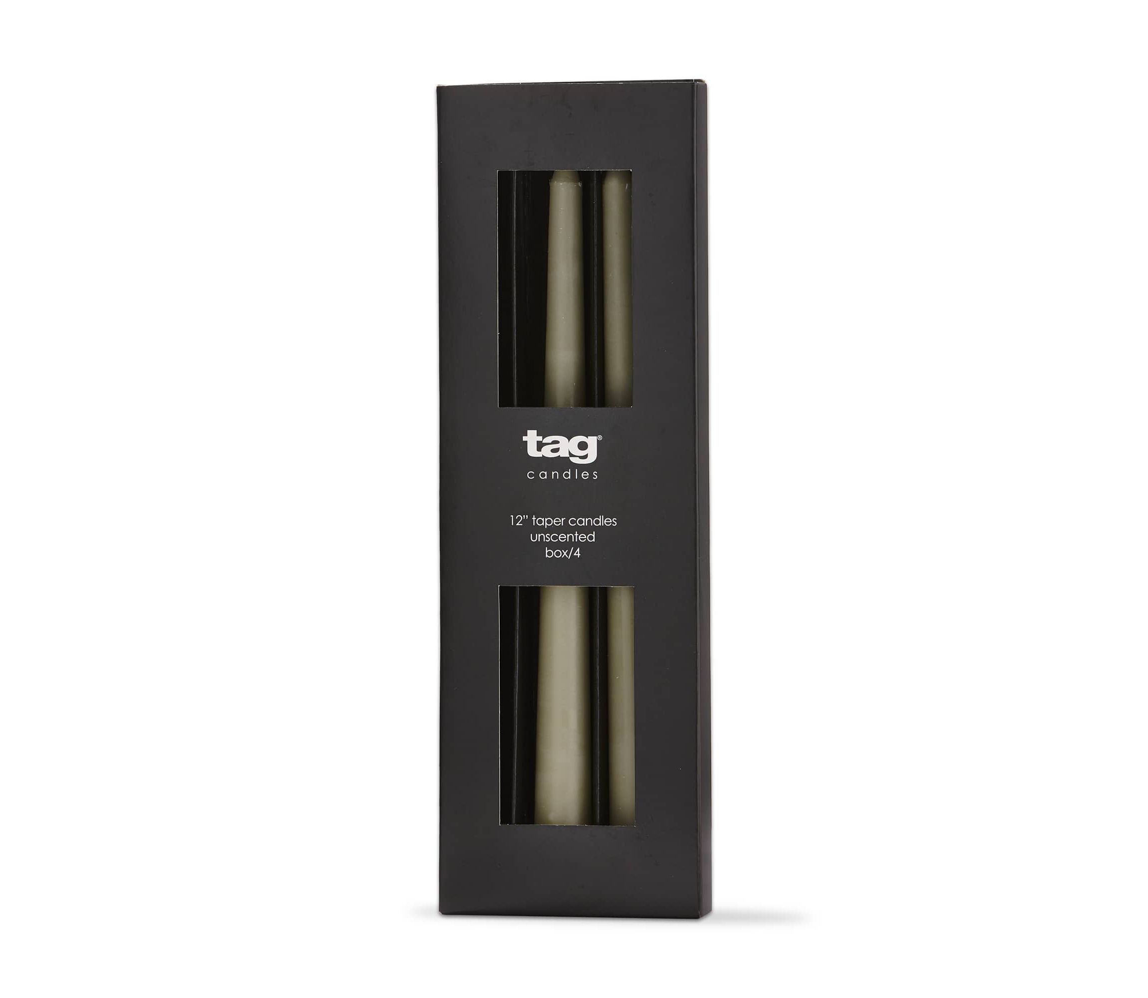 tag tag Color Studio 12" Traditional Taper Unscented Smokeless Paraffin ...