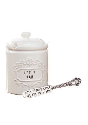 Mud Pie® Circa 3-Piece Jam Jar and Spreader Set | belk