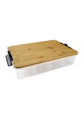 Farberware Snacklebox with Locking Bamboo Cutting Board Lid | belk