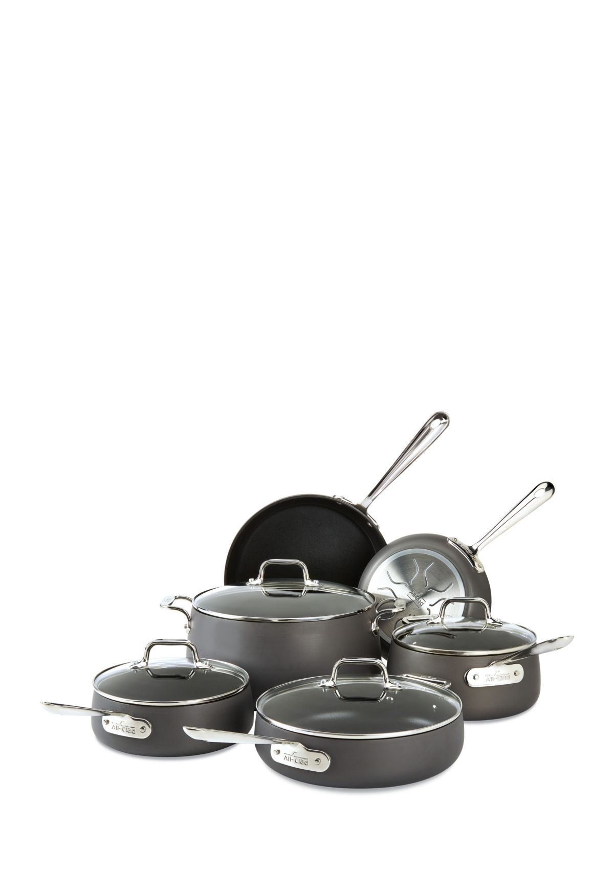 All-Clad Hard Anodized 10-Piece Nonstick Cookware Set | Belk
