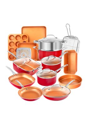 Gotham Steel 20 Piece Ti-Ceramic Nonstick Cookware and Bakeware Set | belk