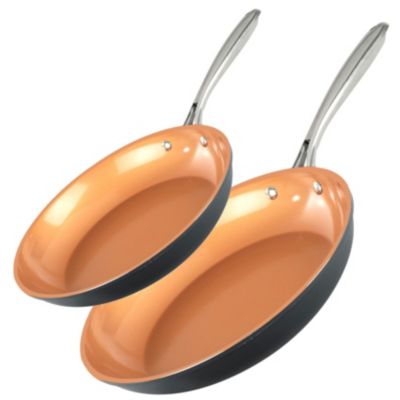 Gotham Steel Gotham Steel Pro Hard Anodized Non-Stick Ceramic 2 Piece ...