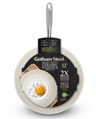 Gotham Steel Gotham Steel Natural Collection 12in Frying Pan in Cream ...