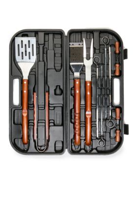 Cooks Tools™ 12-Piece Wood BBQ Tool Set in Black Case | belk