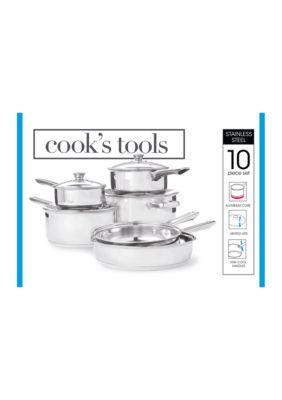 Cooks Tools™ Stainless Steel 10-Piece Cookware Set | belk