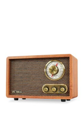 Victrola Retro Wood Bluetooth FM/AM Radio with Rotary Dial | belk
