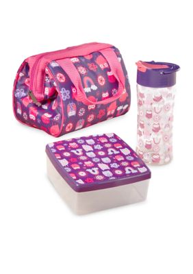 Fit & Fresh Riley Insulated Lunch Bag Kit with Water Bottle and Chilled ...