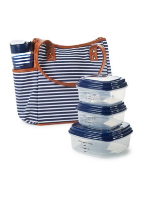 Fit & Fresh Westerly Insulated Lunch Bag Kit with Portion Control ...