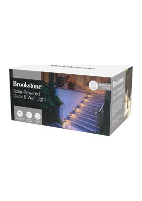 Brookstone Solar Powered Deck & Wall Light | belk