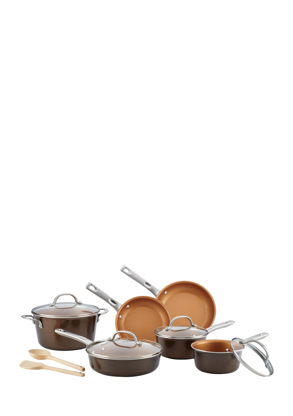 Ayesha Curry Home Collection 12-Piece Porcelain Enamel Nonstick ...