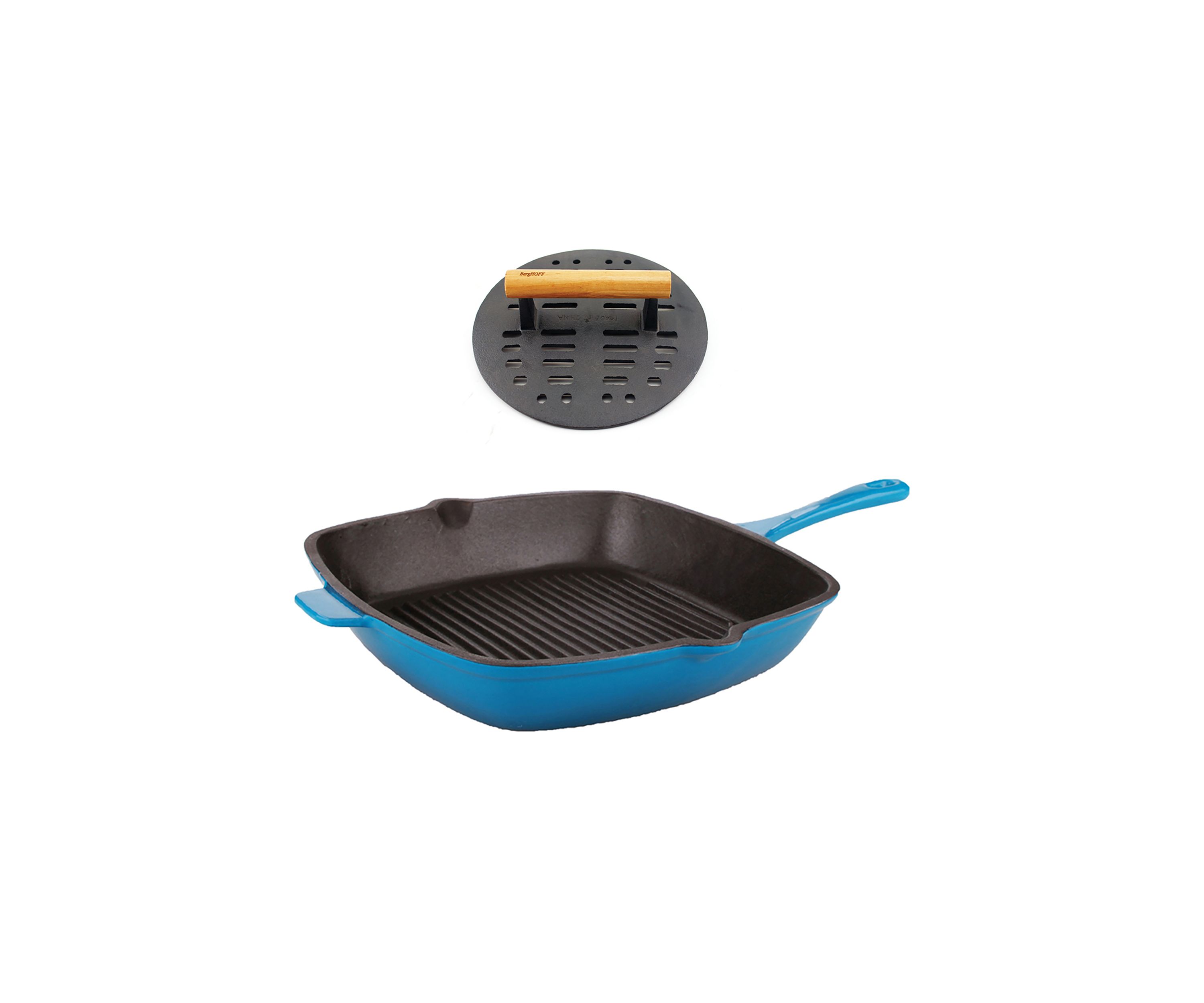 BergHOFF® 2 Piece 11 Inch Fry Pan and Steak Press Set | Belk