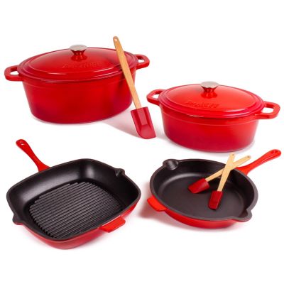 BergHOFF® BergHOFF Neo Enamel Cast Iron 9Pc Cookware Set, Red | belk