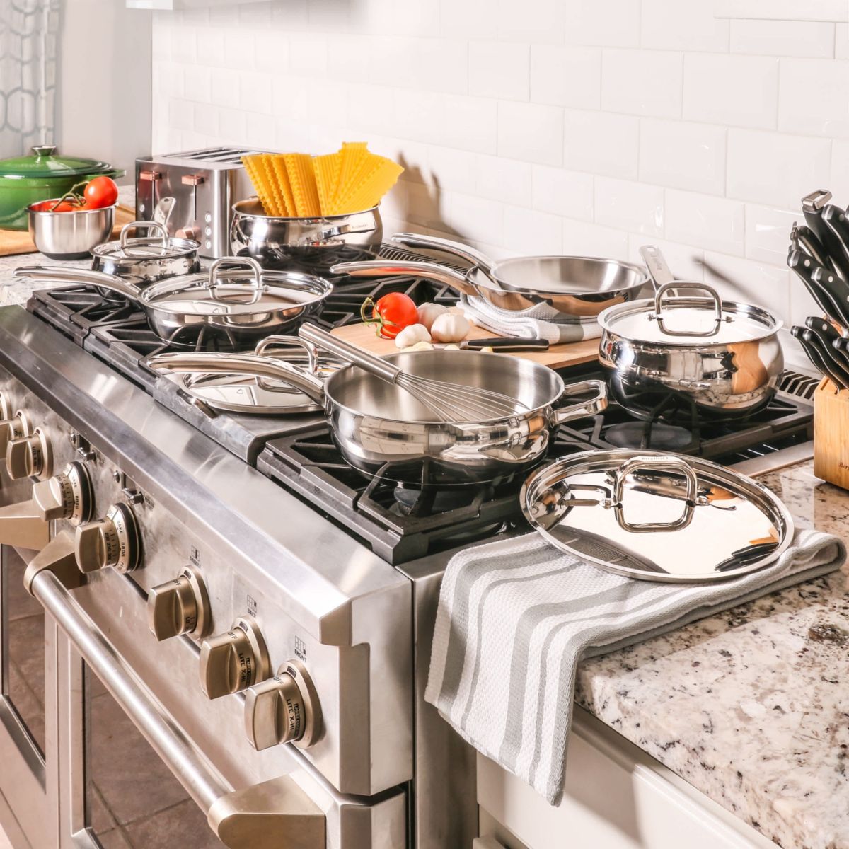 BergHOFF® BergHOFF Belly Shape 18/10 Stainless Steel 12Pc Cookware Set ...