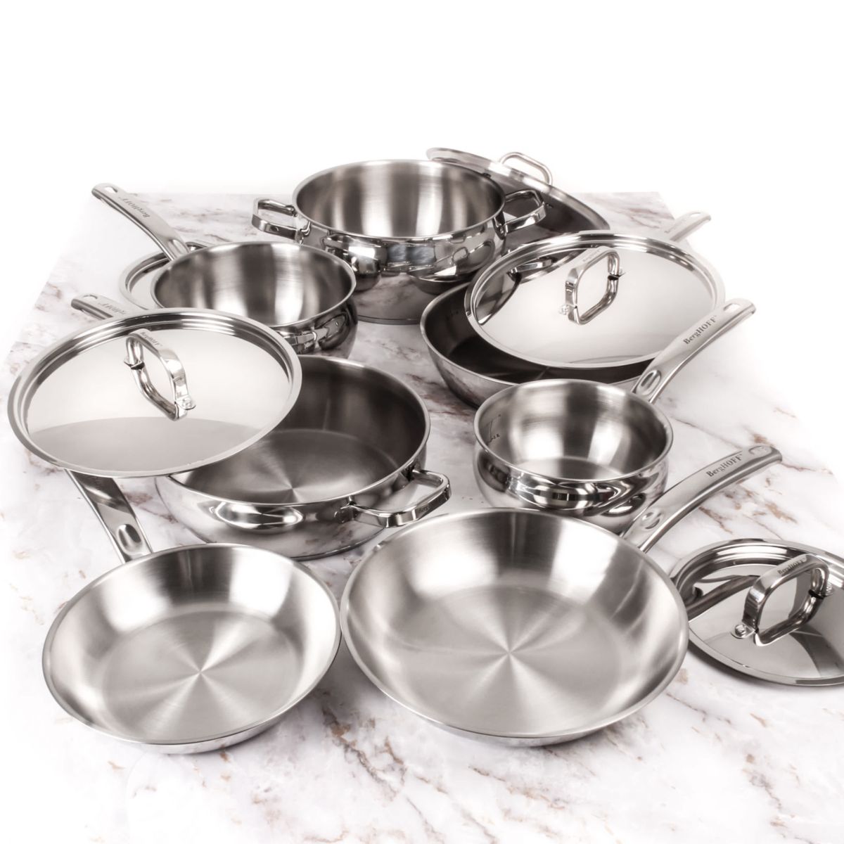 BergHOFF® BergHOFF Belly Shape 18/10 Stainless Steel 12Pc Cookware Set ...