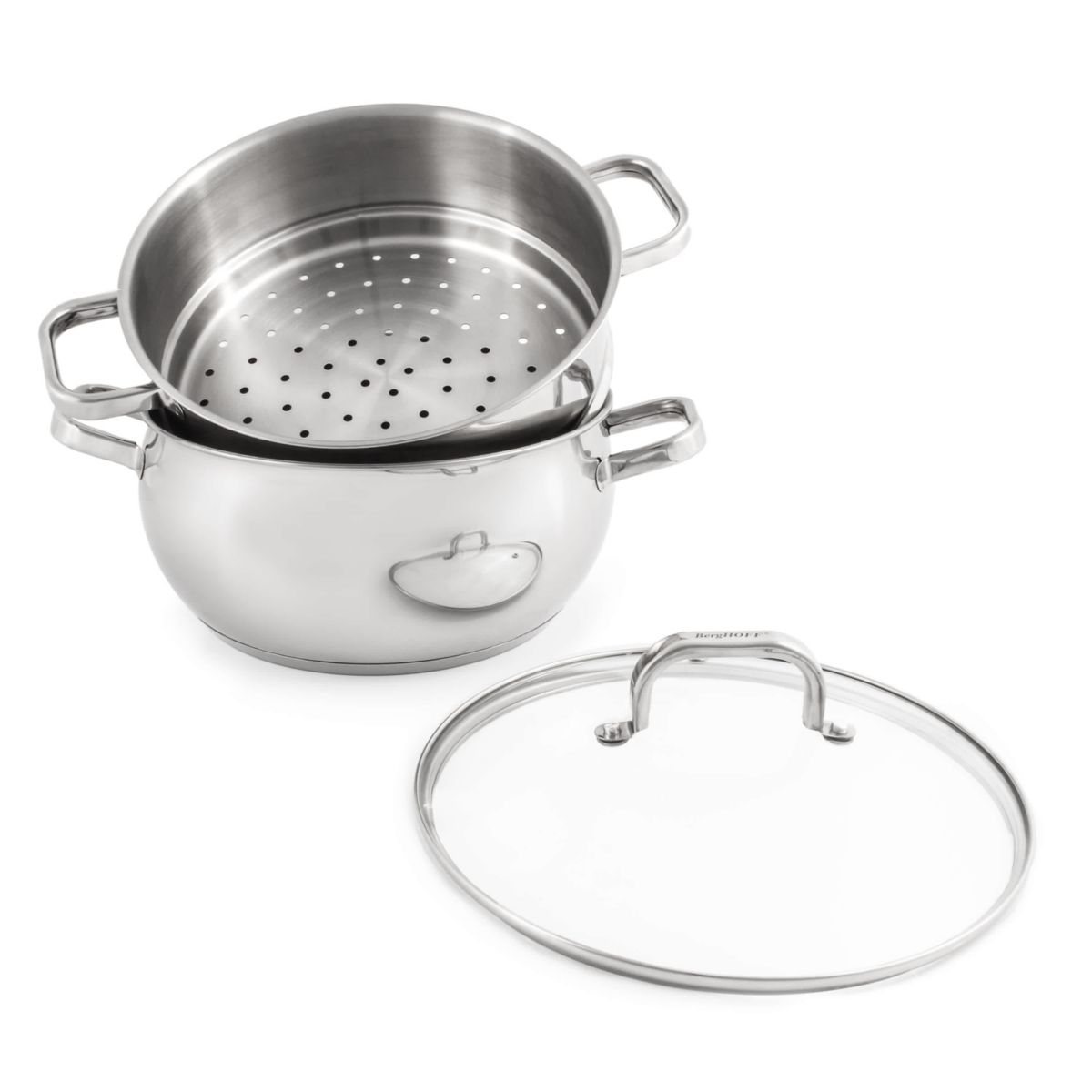 BergHOFF® BergHOFF Belly Shape 18/10 Stainless Steel 3Pc Steamer Set ...