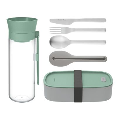 BergHOFF® BergHOFF LEO 6Pc PP Lunch Box Set, Mint and Grey | Belk
