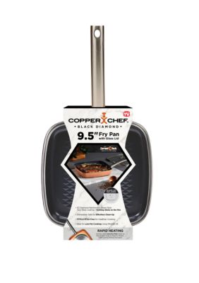 Tristar Copper Chef Black Diamond 9.5 Inch Square Pan with Lid | belk