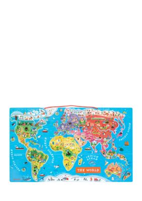 Janod Magnetic World Map English Version | belk